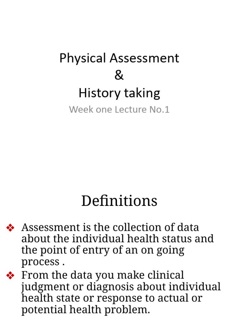 Health Assessment and History Taking Guide | PDF | Communication ...