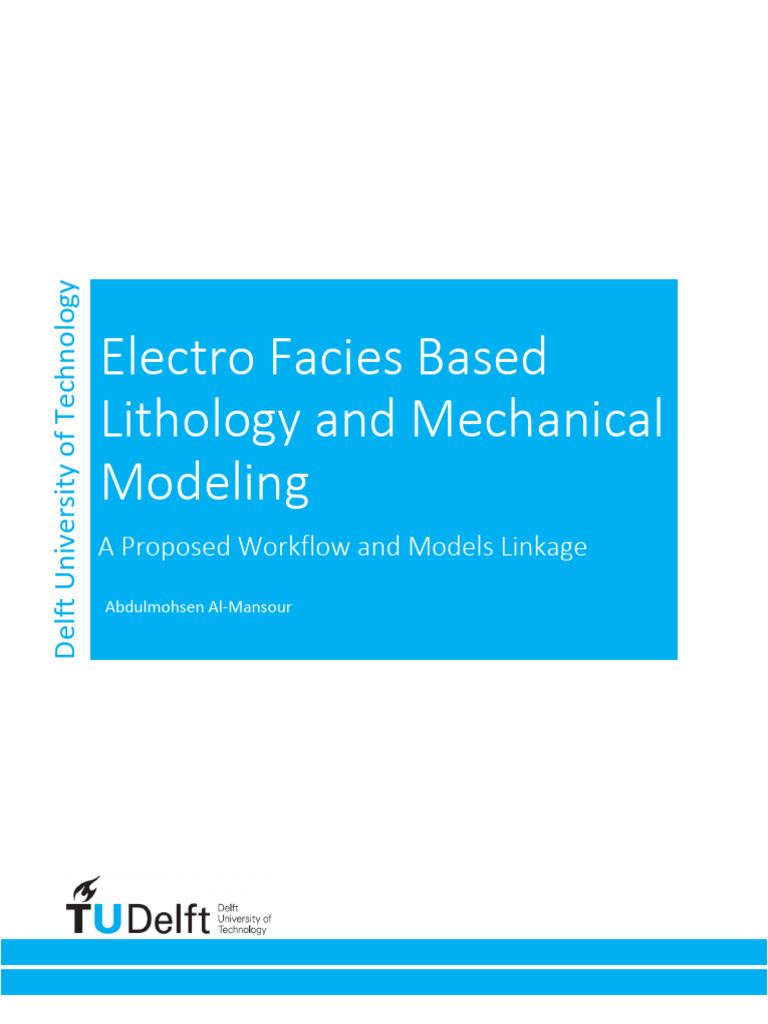 Electro Facies Modeling Workflow | PDF | Young's Modulus | Porosity