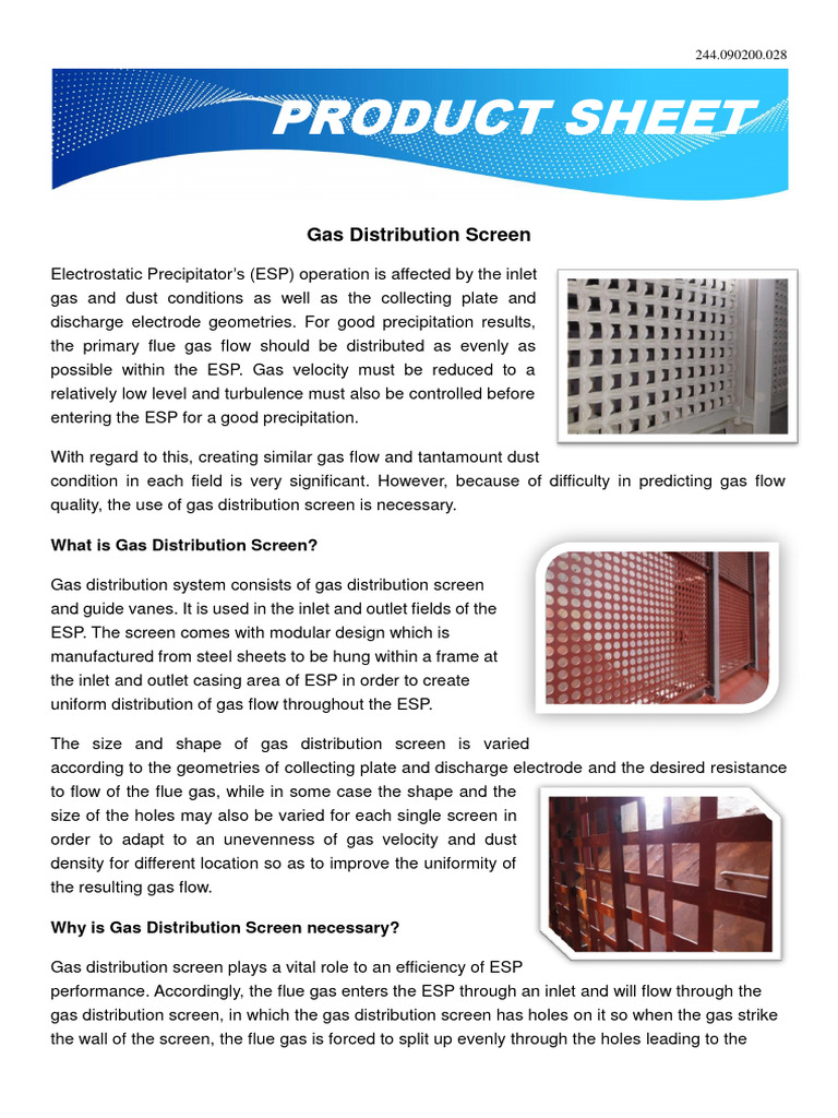 Gas Distribution Screen in ESP Systems | PDF | Applied And ...