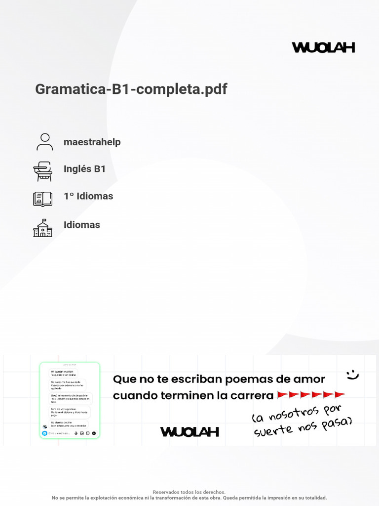 Wuolah Free Gramatica B1 Completa | PDF | Adjetivo | Sustantivo