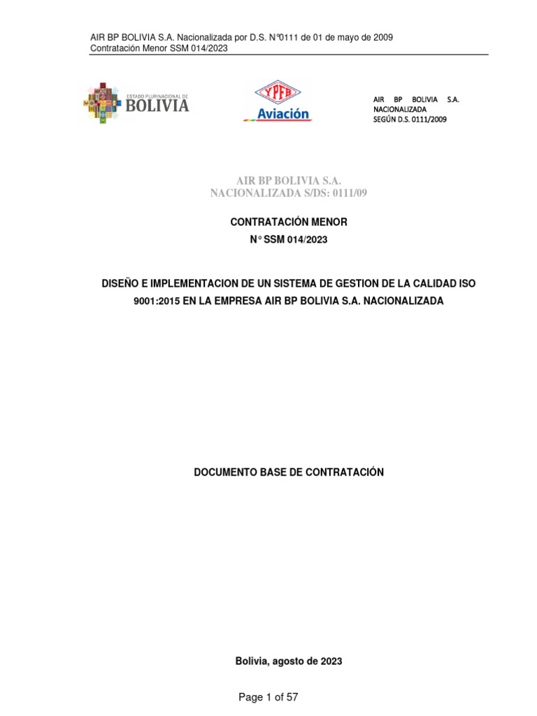 SSM 014-2023 Diseño e Implementacion Iso 9001-2015 | PDF | Auditoría ...