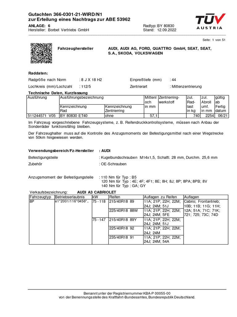 Borbet Gutachten Download