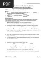 Toy Car Motion Lab | PDF | Acceleration | Velocity