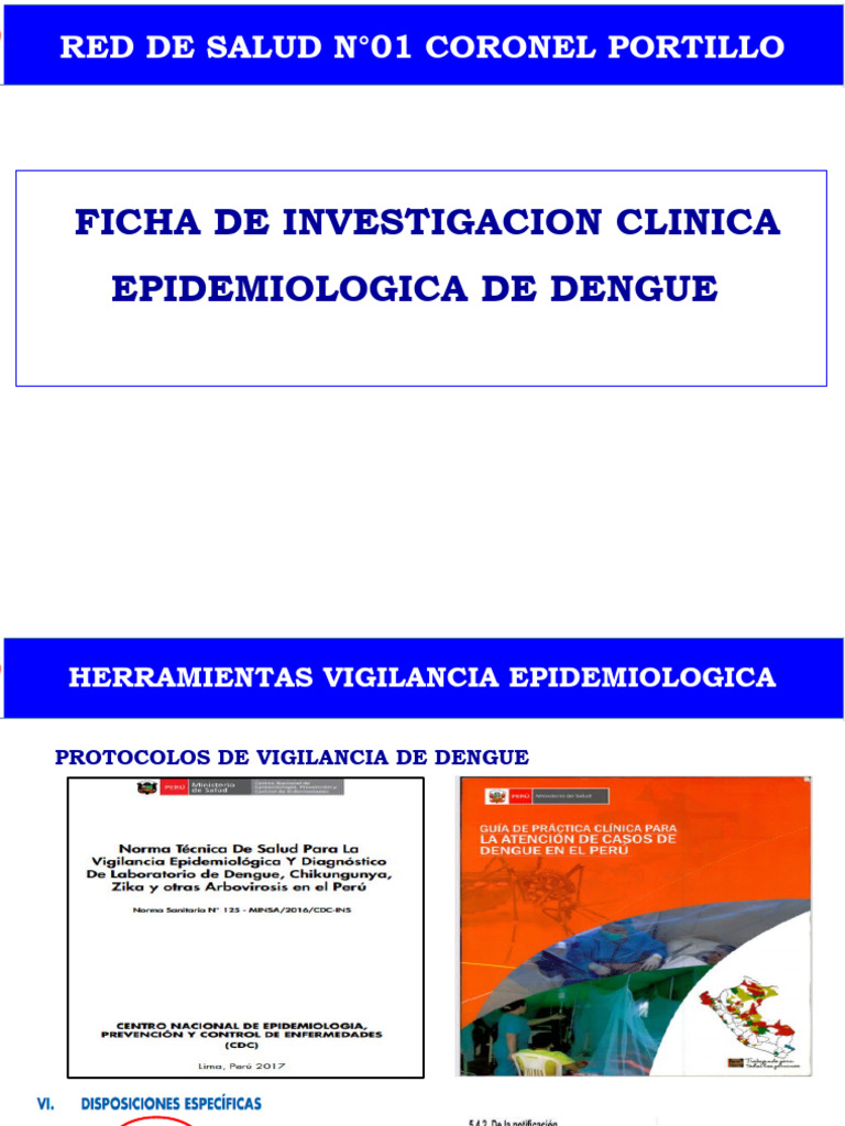 Ficha de Dengue Epidemiología | PDF