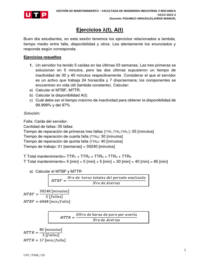 E01 Ejercicios Resueltos | PDF | Ingeniería