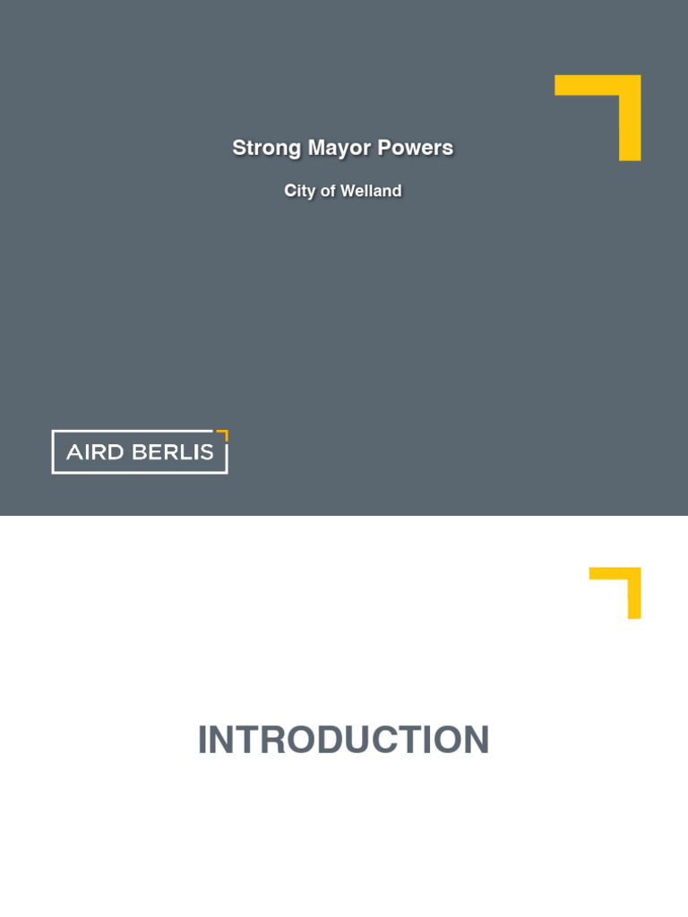 Strong Mayor Powers in Welland | PDF | Mayor | Veto