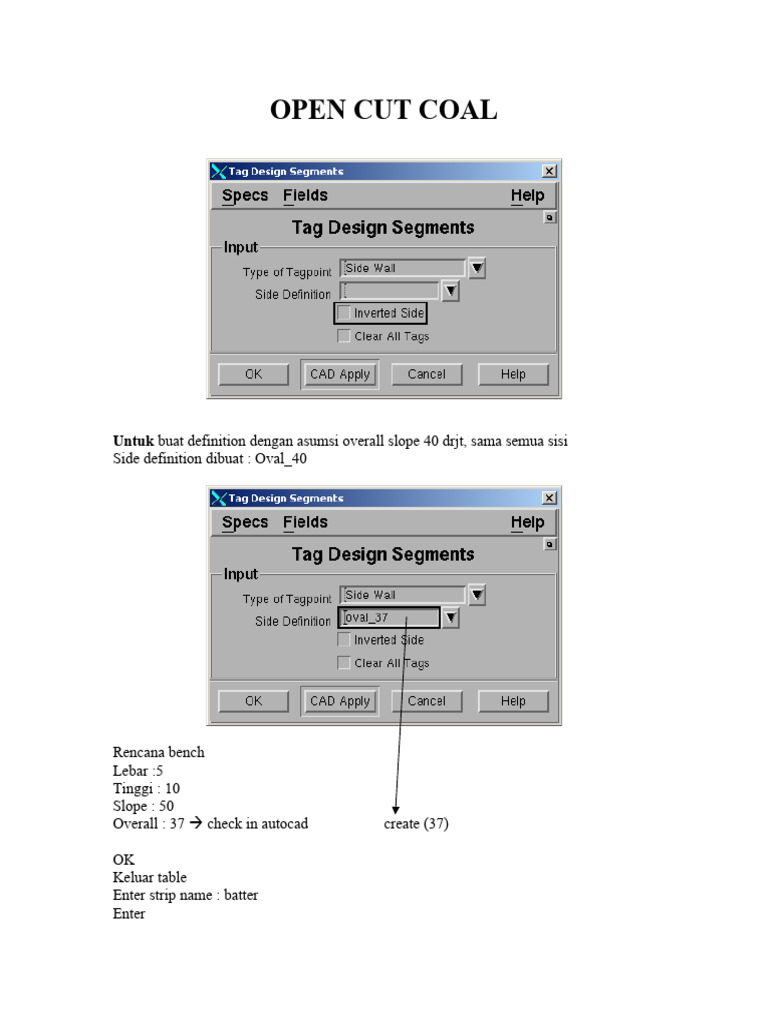 Open Cut Coal Mining Design Guide | PDF