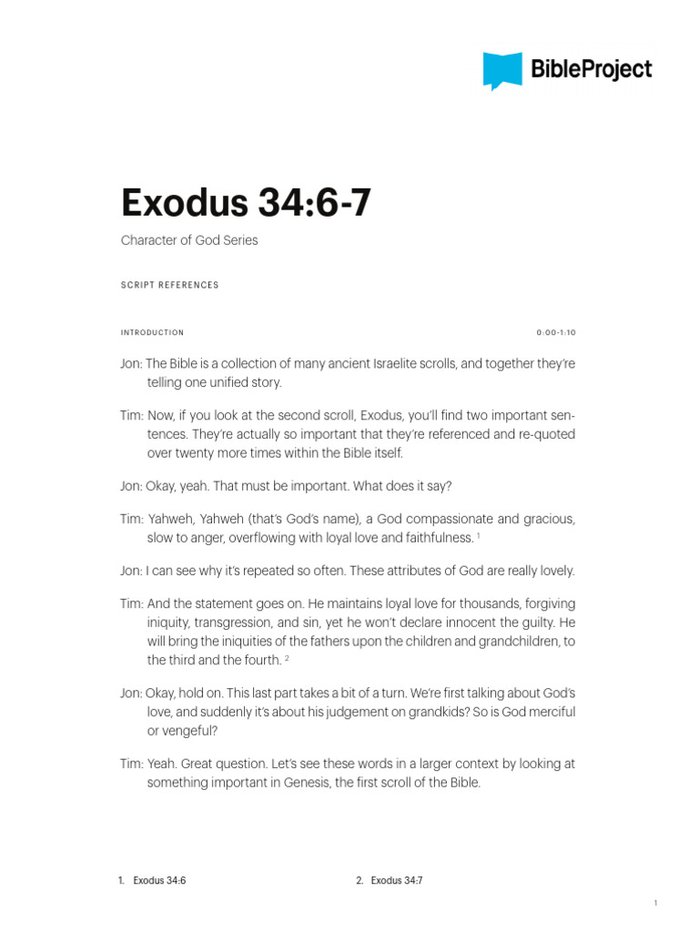 VB Exodus Script Reference | PDF | Book Of Exodus | Torah Books VB Exodus Script Reference | PDF | Book Of Exodus | Torah Books