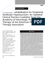 Vestibular Rehabilitation: Gaze Stabilization Exercise Vorx1 | PDF ...