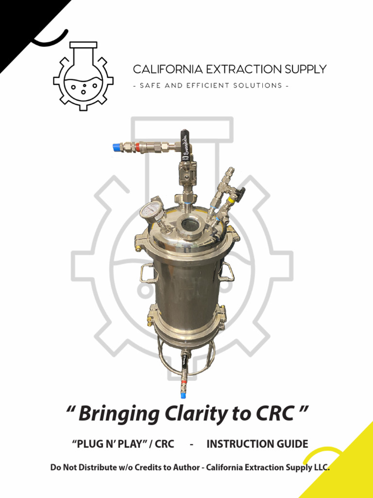 CRC Instruction Guide | PDF | Valve | Evaporation