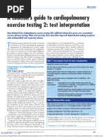 CPET Interpretation Cheat Sheet | PDF | Heart Rate | Clinical Medicine