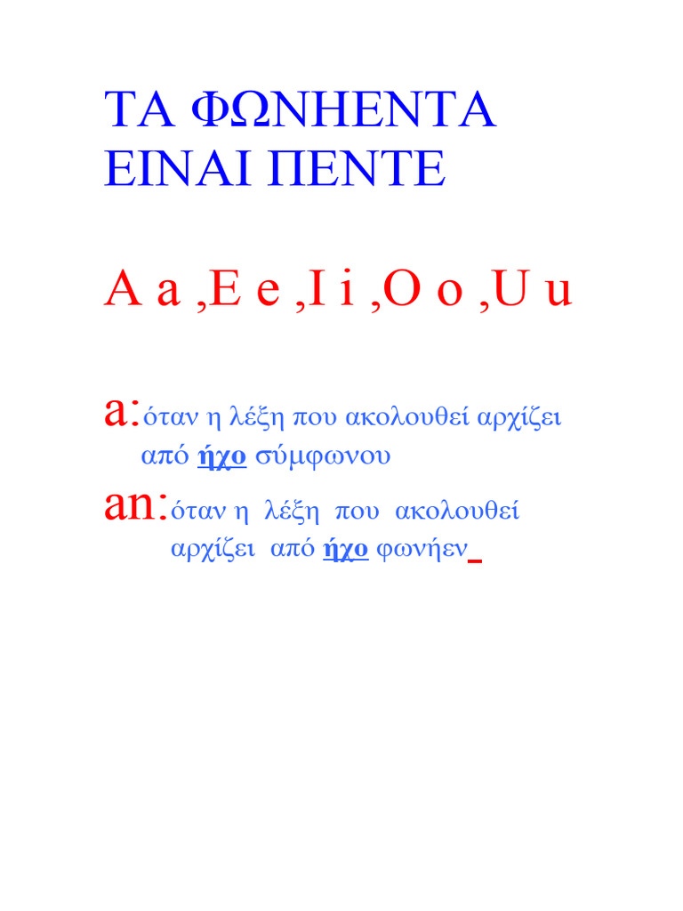 ΤΑ ΦΩΝΗΕΝΤΑ | PDF