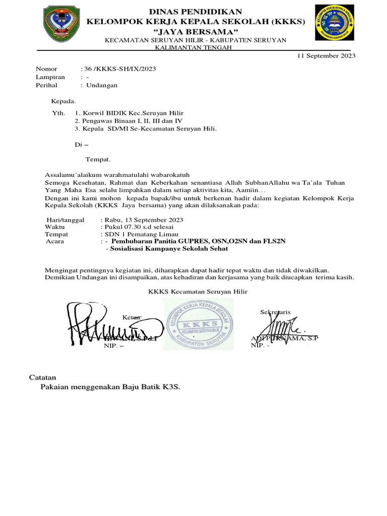 Undangan Bulan September 2023 | PDF