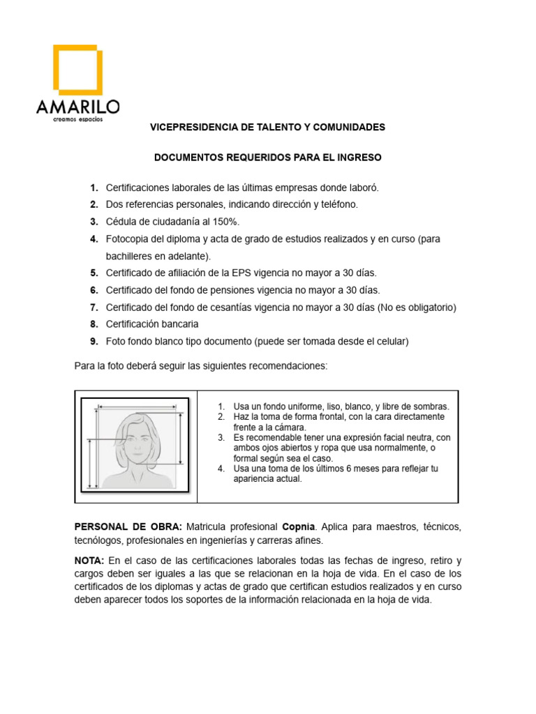 Documentos Requeridos - NV | PDF