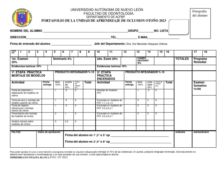 F191 Oclusion Ot23 | PDF