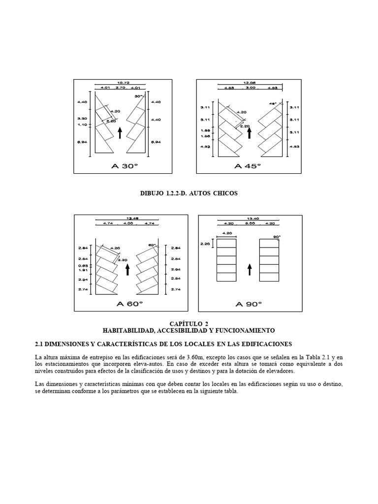 NTC. Proyecto Arquitectónico. Tabla 2.1 | PDF