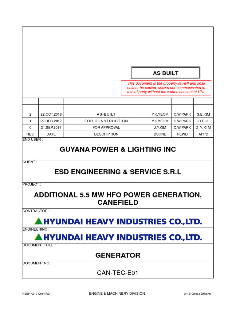 CAN TEC E01 Generator | PDF | Electric Generator | Power (Physics)