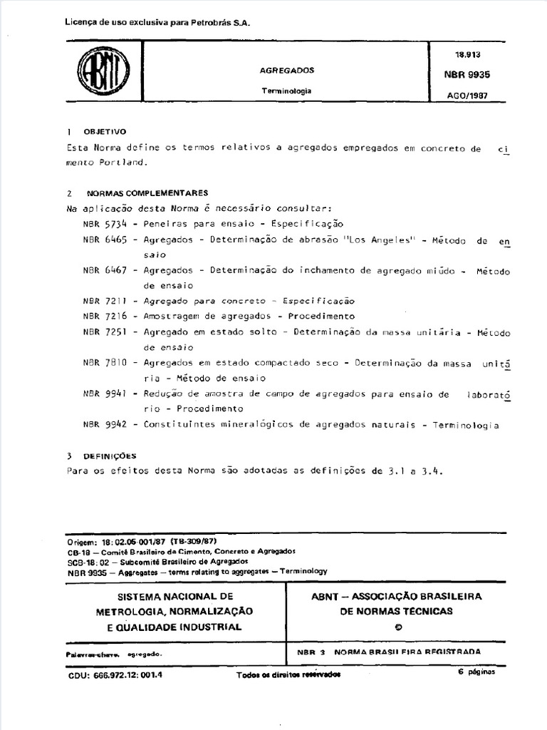 Definições de Agregados em Concreto | PDF | Areia | Materiais naturais