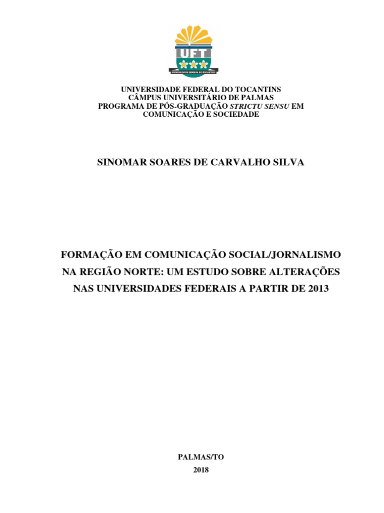 Sinomar - Dissertação - Versão Final Banca | PDF | Sociologia | Jornalismo