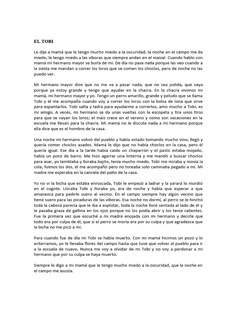 El Tobi - Cuento Propio-1 | PDF