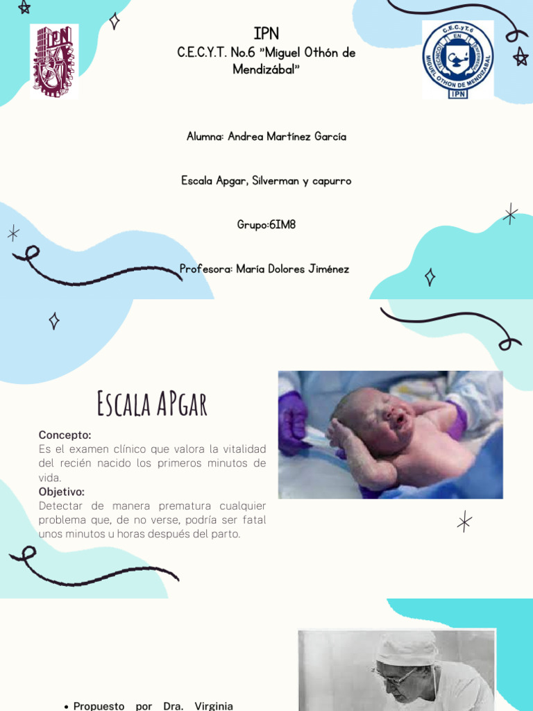 Evaluación Neonatal: Apgar, Silverman y Capurro | PDF | Infantes ...