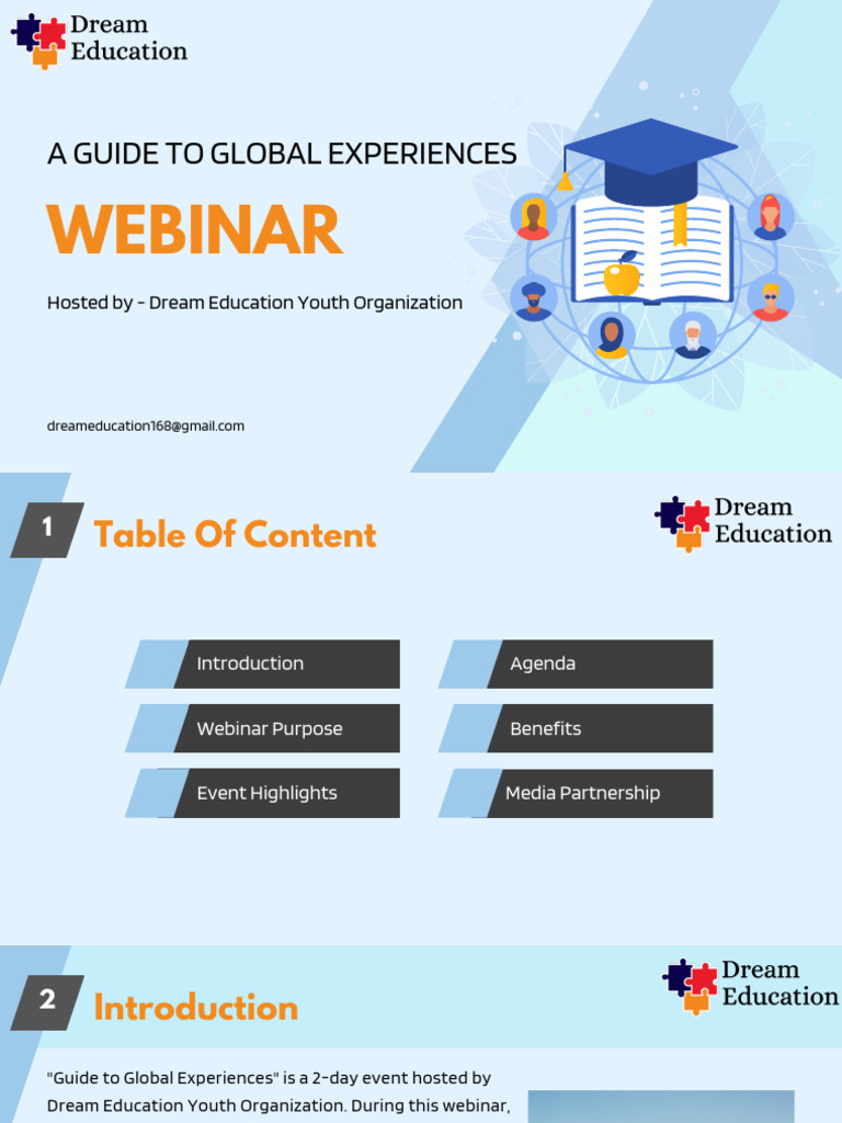 Global Experiences Webinar Guide | PDF | Expert | Human Communication