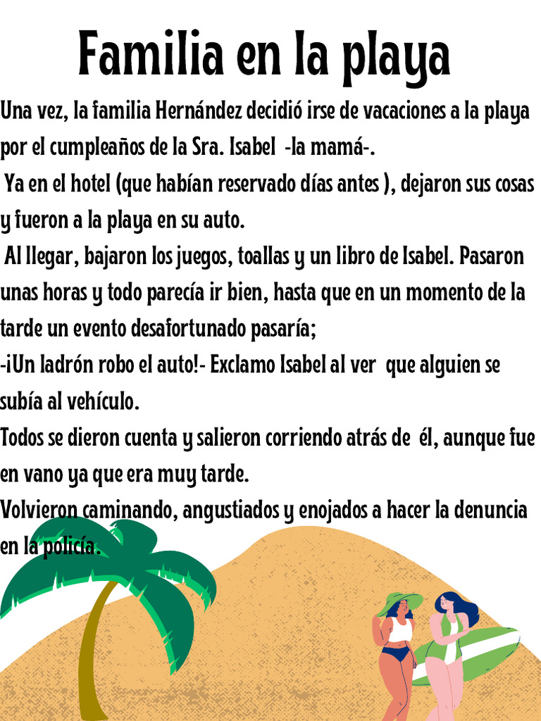 Familia en La Playa | PDF