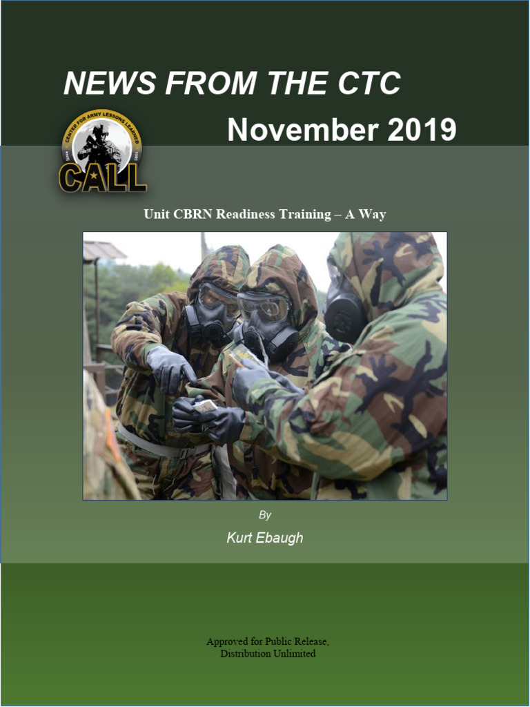 17966CTC | PDF | Cbrn Defense | Military Science