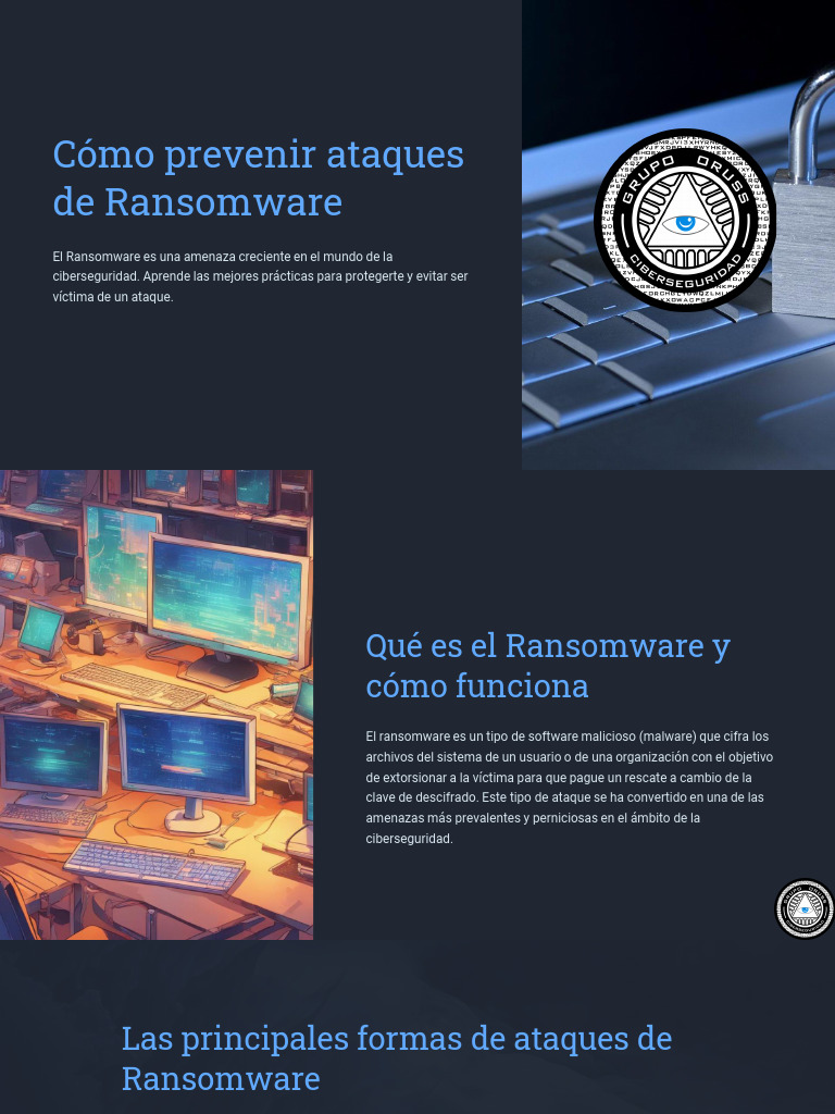 Como Prevenir Ataques de Ransomware Grupo Oruss | PDF | Secuestro de ...