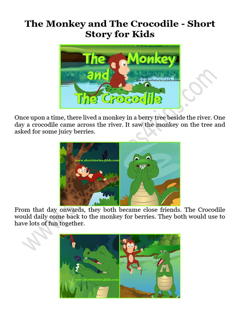 The Monkey and The Crocodile | PDF