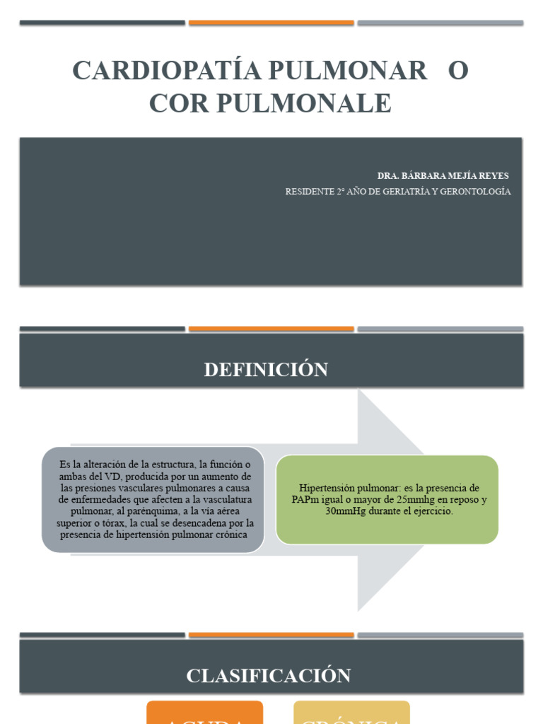 Cor Pulmonale (Expo) | PDF | Corazón | Hipertensión