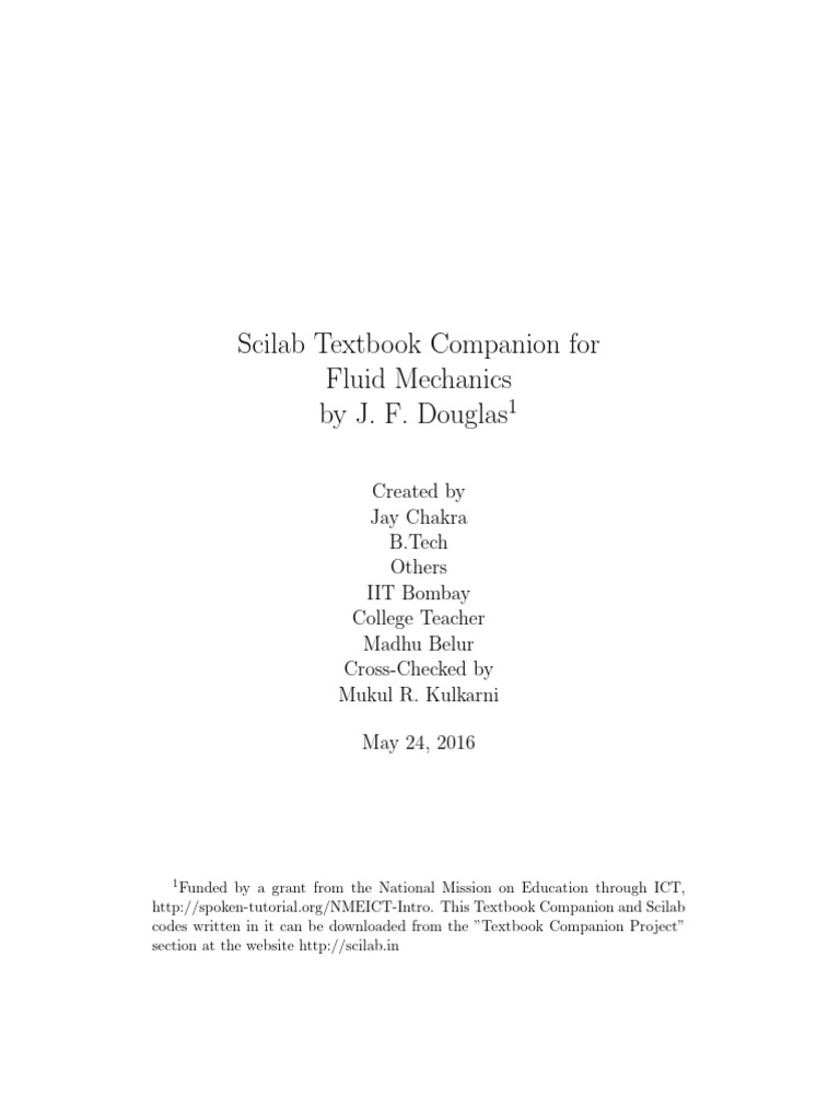 Fluid Mechanics - J. F. Douglas | PDF | Fluid Dynamics | Compressible Flow
