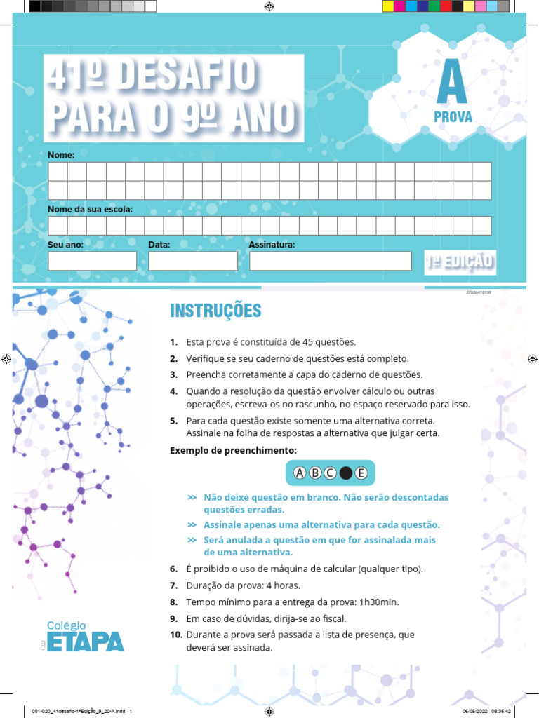 Prova 41 Desafio SR 1ed | PDF | São Paulo