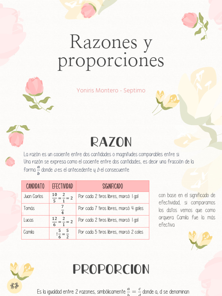 Razones y Proporciones - 7 (3) Eduar | PDF | Proporción | Matemáticas