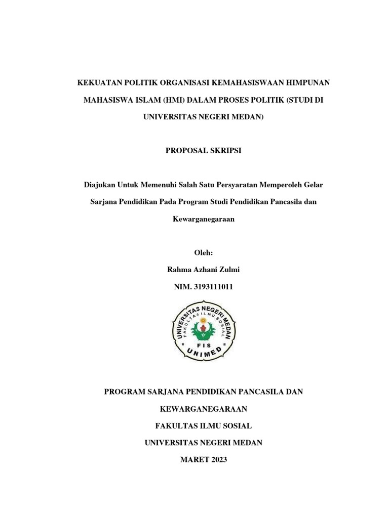 Proposal Skripsi Rahma Revisi | PDF