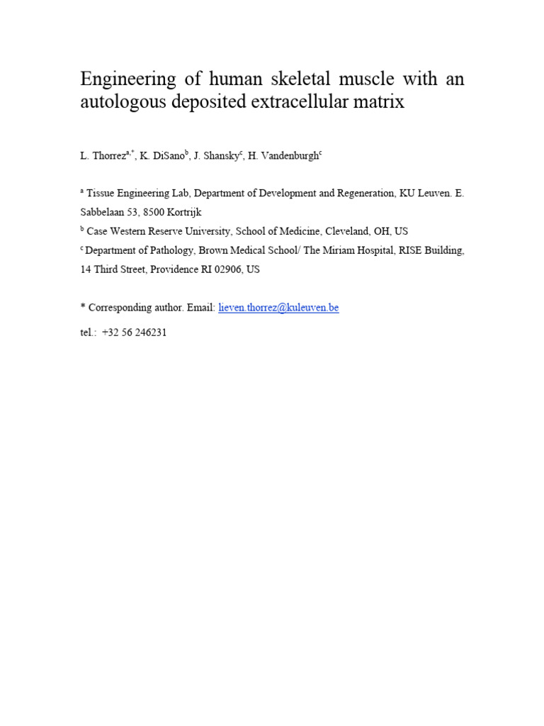 Thorrez Et Al. - Unknown - Unknown - Engineering of Human Skeletal ...