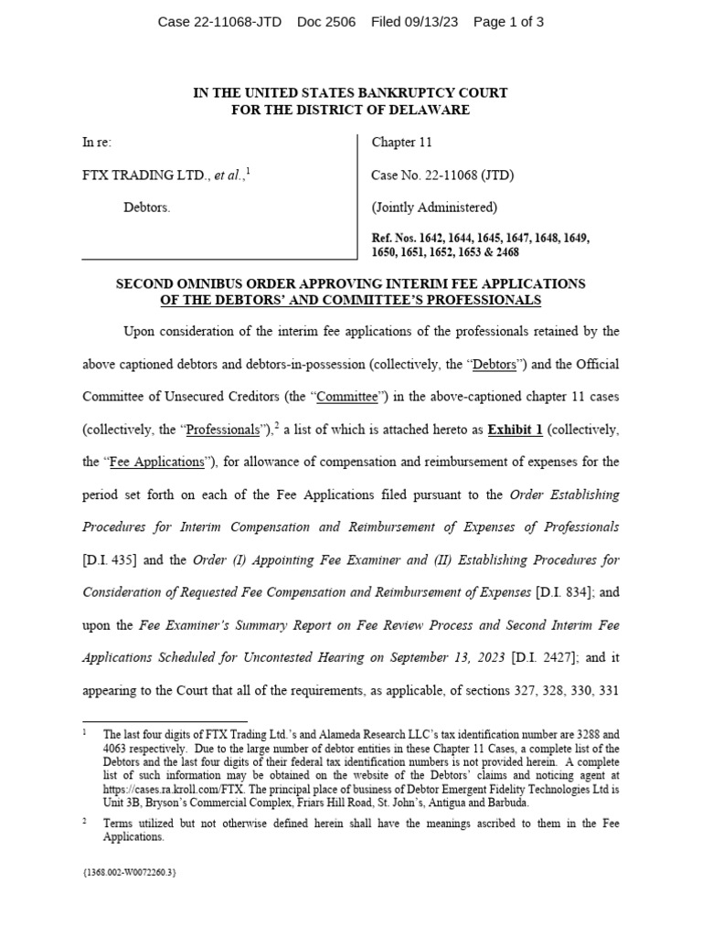 FTX Liquidation Approval | PDF | Chapter 11 | Justice