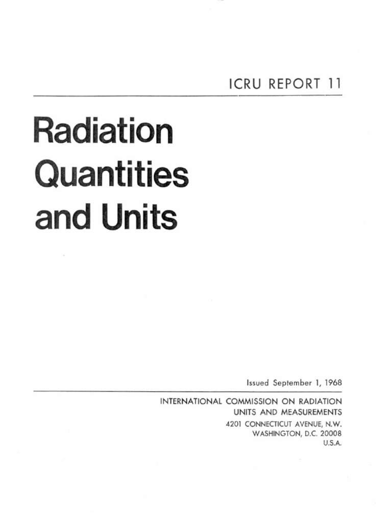 ICRU REPORT 11 (Trinidad150218) | PDF