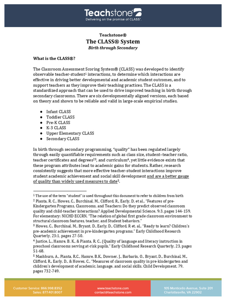 Class System Paper Final | PDF | Teachers | Learning