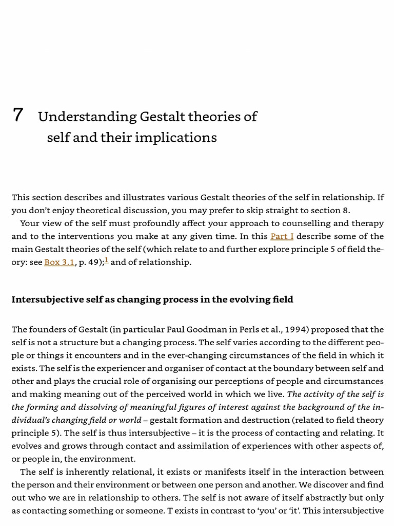 Developing Gestalt Counselling - Chapter 7 - Understanding Gestalt ...