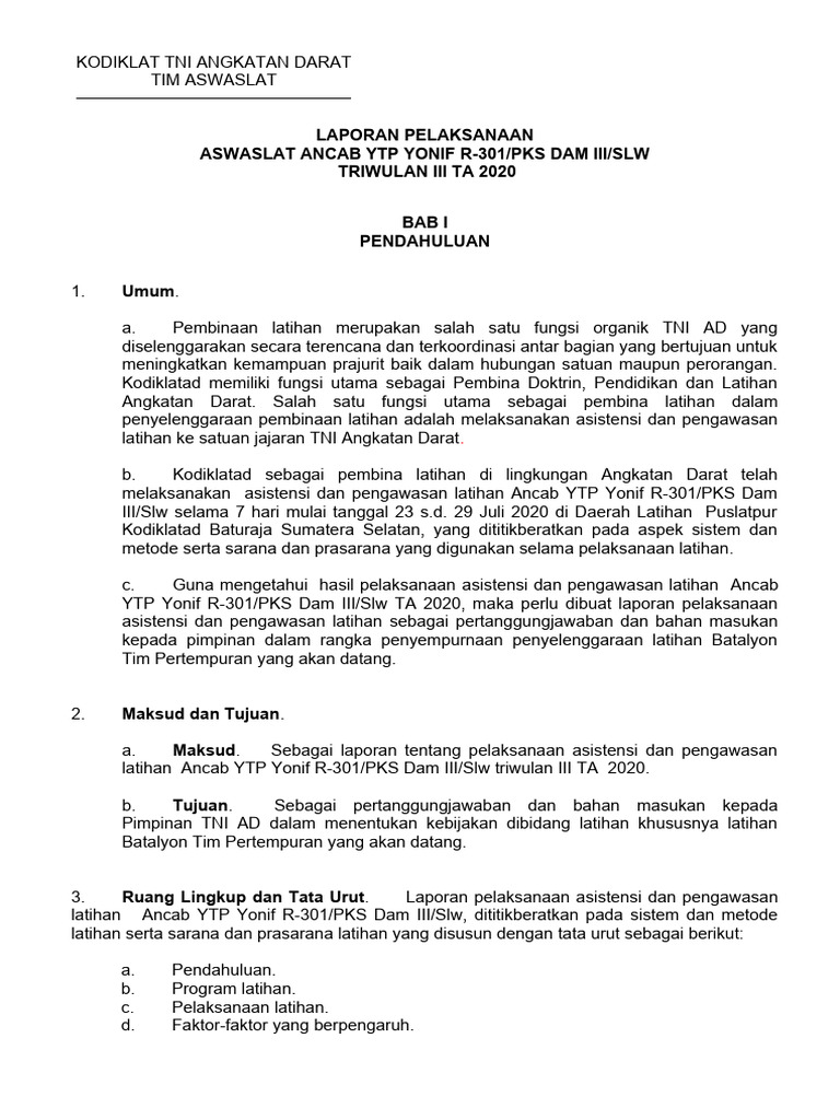 01 LAP INDUK LAPORAN Edit Juli DR Pdy TERAKHIR | PDF