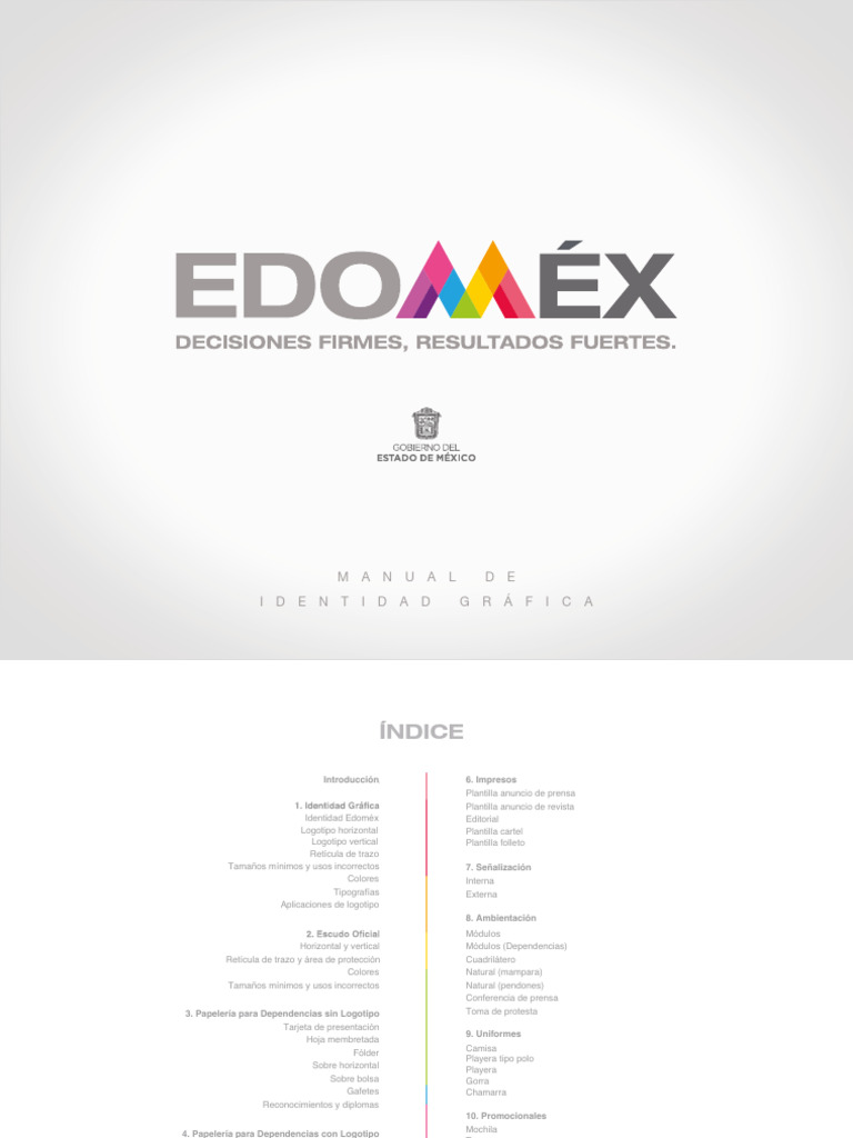 Manual EDOMÉX Escudo Armas en Grises FINAL | PDF | Tipografía | Logos