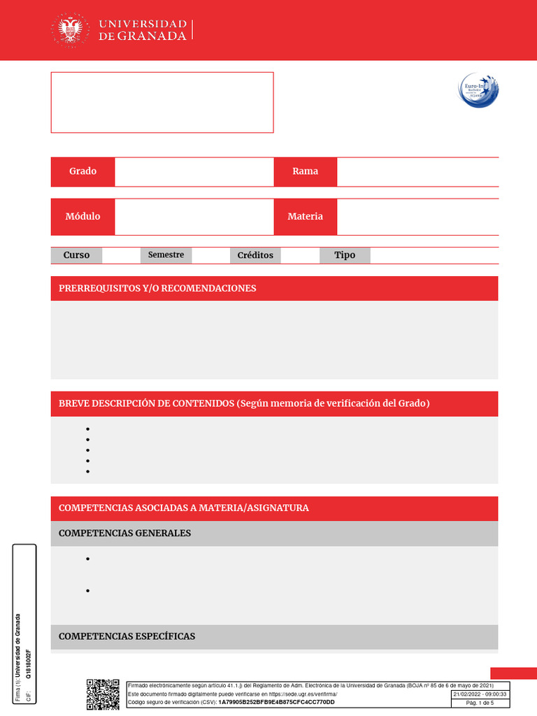 Inteligencia Artificial: Guía Docente de La Asignatura | PDF ...