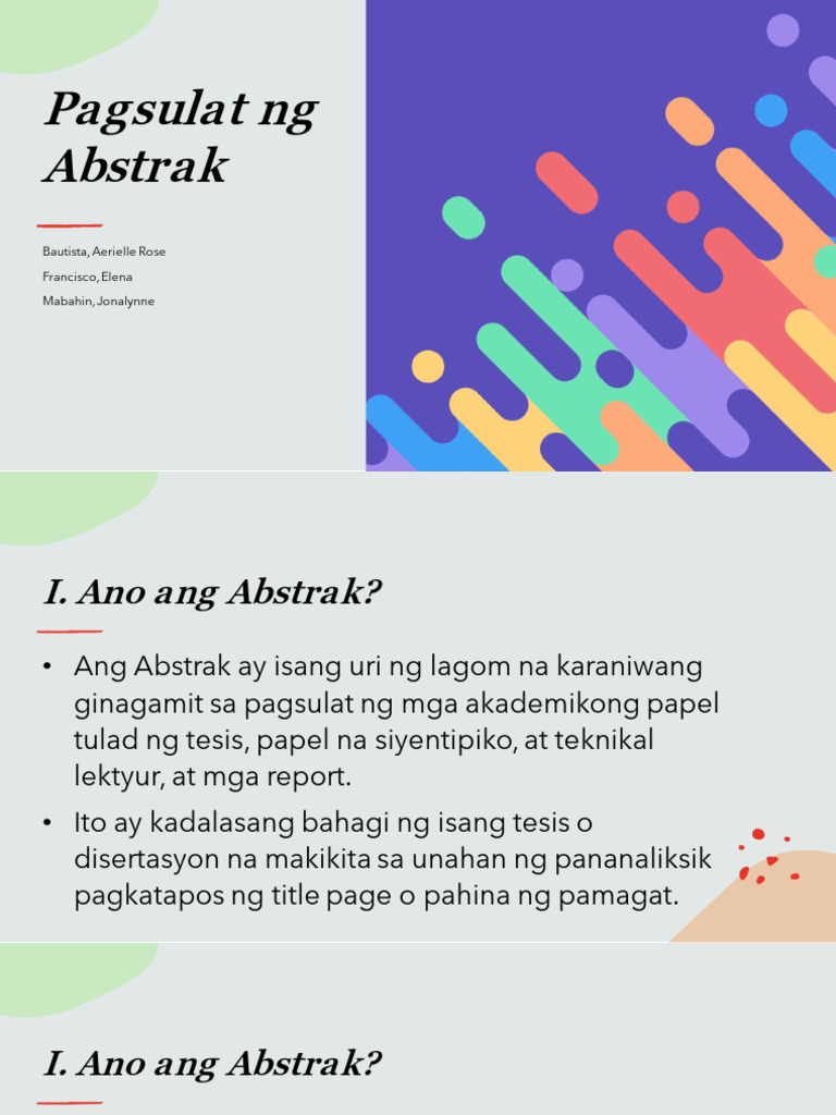 PAgsulat NG Abstrak | PDF