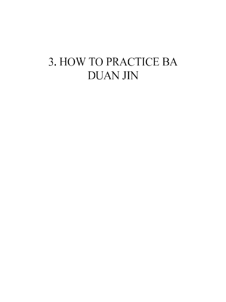 Baduanjin Qigong01 | PDF