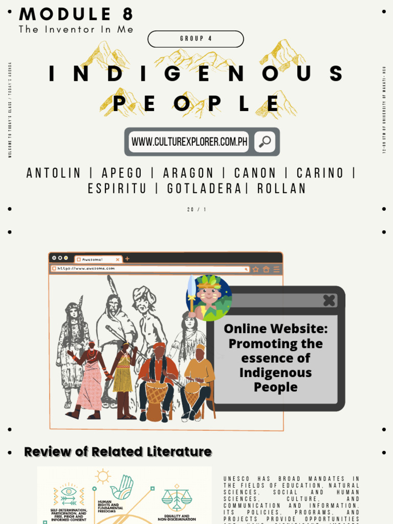 Online Website Promoting The Essence of Indigenous People | PDF | Science