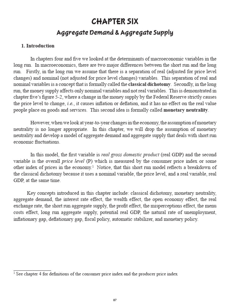 Fundamentals of Economics Chapter 6 | PDF | Aggregate Demand | Fiscal Policy