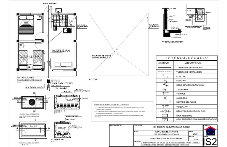 Instalacion de Desague | PDF | Ingeniería hidráulica | Hidrología Y ...