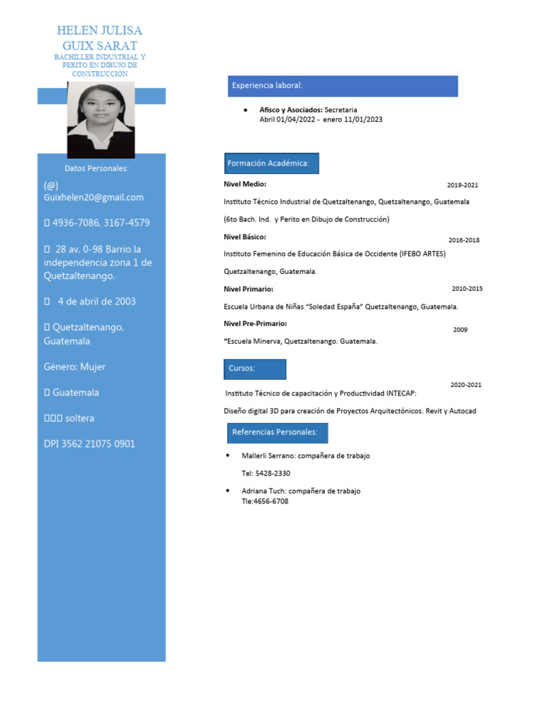 CV Helen | PDF