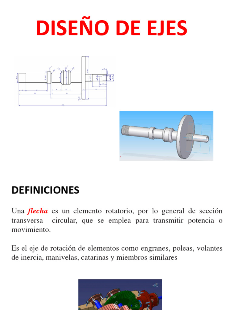 6. Diseño de Ejes y Arboles | PDF | Rodamiento (Mecánico) | Eje